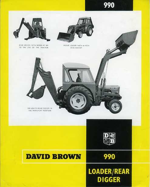 DB02 David Brown 990 Loader/digger - Gibbard Tractors