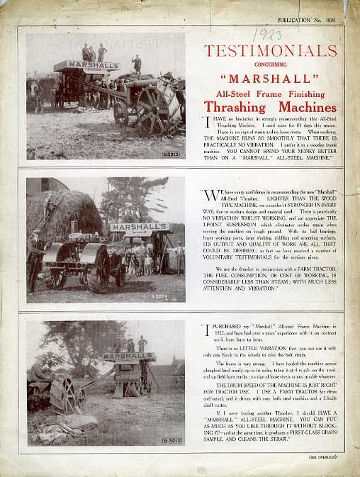 TH12 Marshall Thrashing Machine - Gibbard Tractors