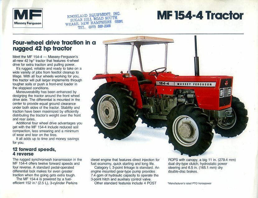 MF105 Massey Ferguson 154-4 - Gibbard Tractors
